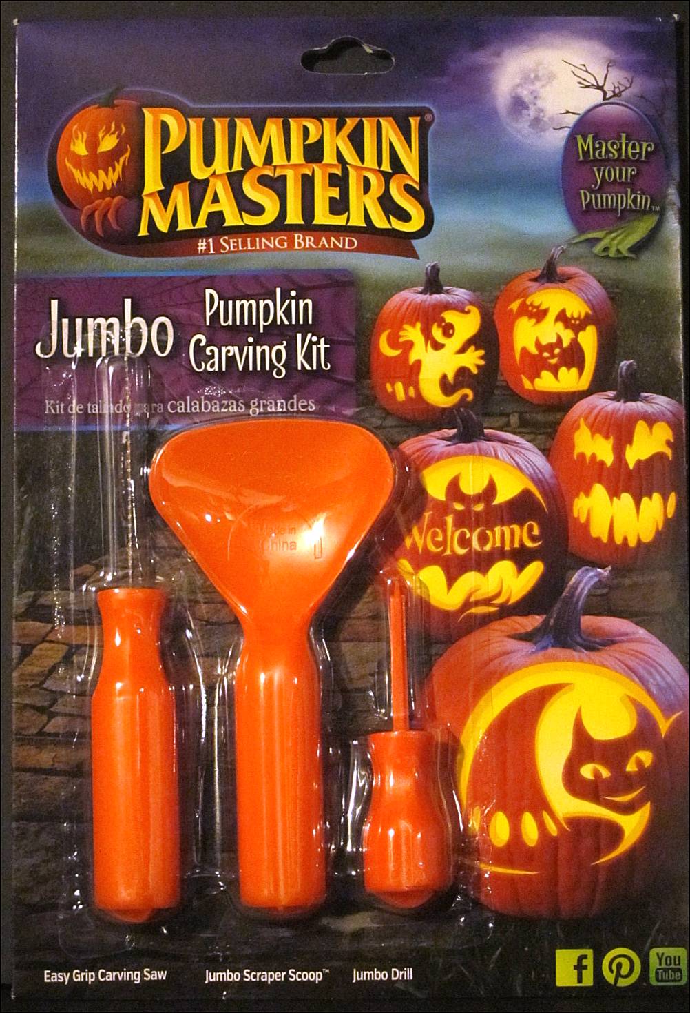Masterpiece Pumpkins CARVING KITS & SUPPLIES- carving kits, pattern ...