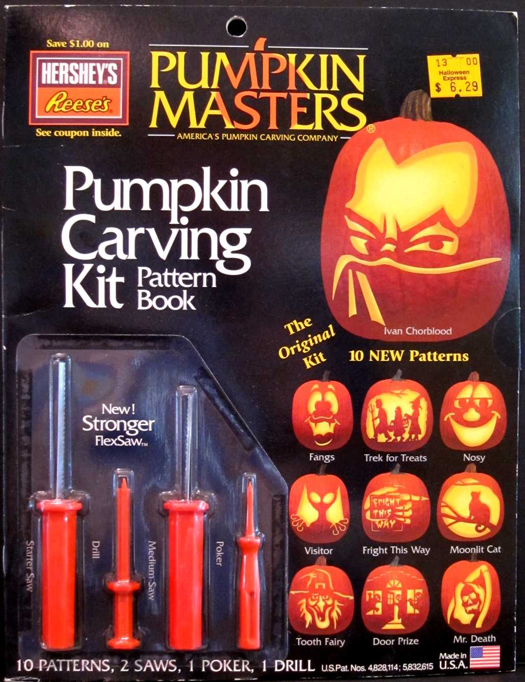 Masterpiece Pumpkins CARVING KITS & SUPPLIES- carving kits, pattern ...