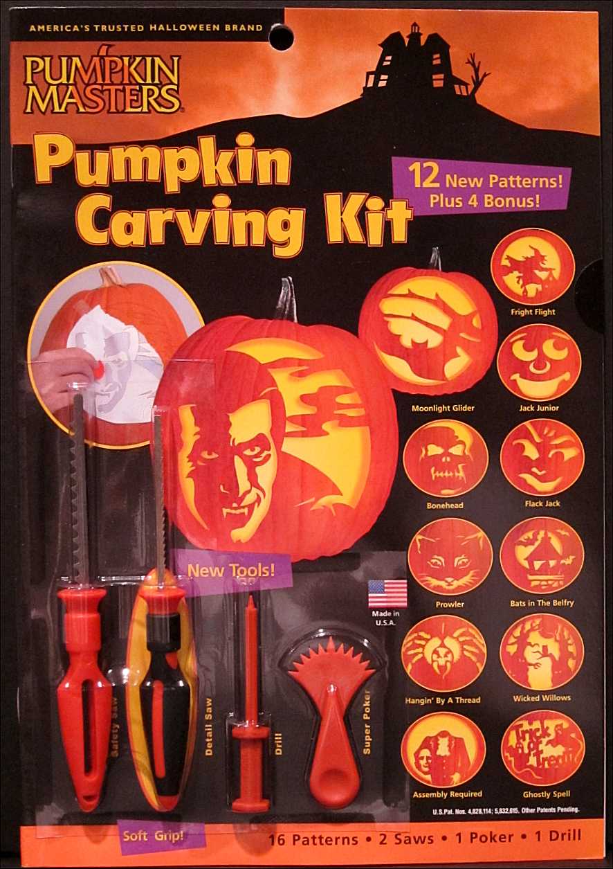 Masterpiece Pumpkins CARVING KITS & SUPPLIES- carving kits, pattern ...